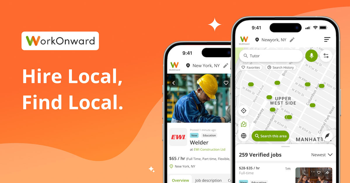 Local Jobs Near You | Map-Based Job Search | WorkOnward
